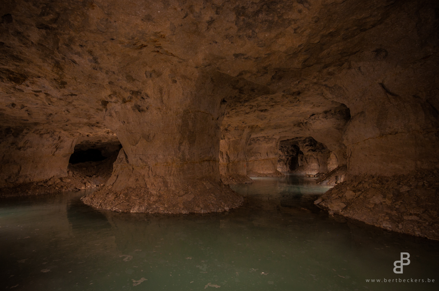 Flooded underground quarry - Bert Beckers Photography