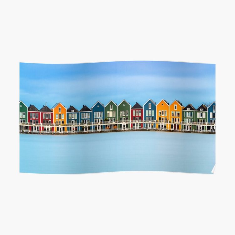 Rietplas - Colorful Dutch houses in The Netherlands - Bert Beckers ...